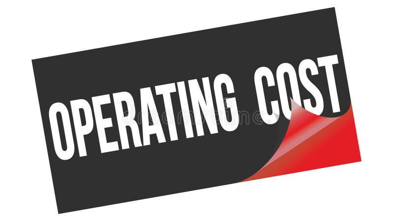 OPERATING COST Text Written on Blue Grungy Round Stamp Stock ...