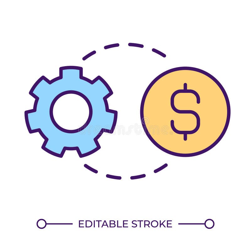 Operating Costs RGB Color Icon Stock Illustration - Illustration of ...