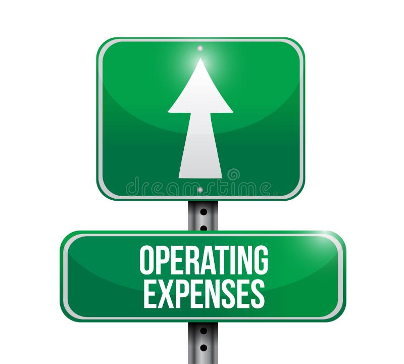 Operating Expenses Road Sign Illustrations Stock Illustration ...