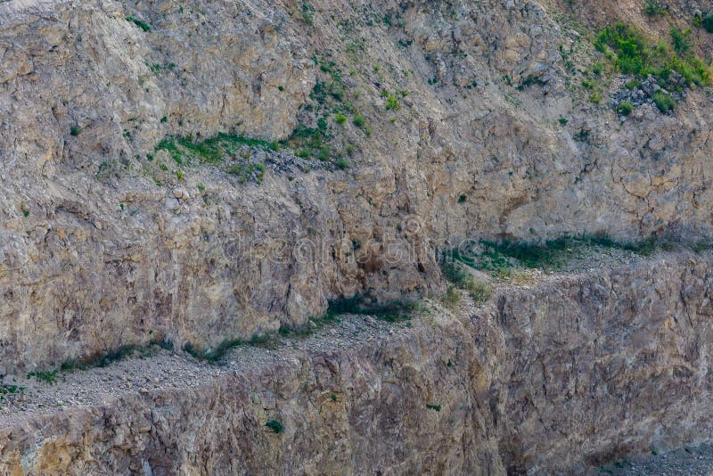 The Operating Huge Quarry for the Extraction of Stone. Natural ...