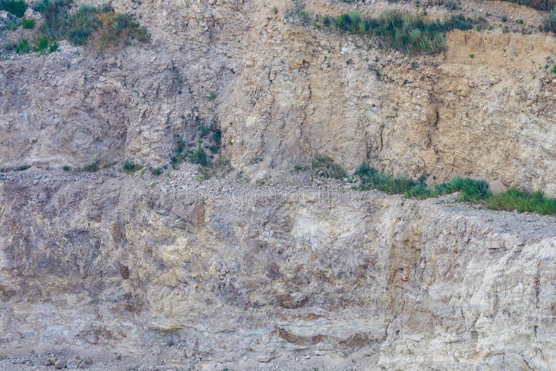 The Operating Huge Quarry for the Extraction of Stone. Natural ...