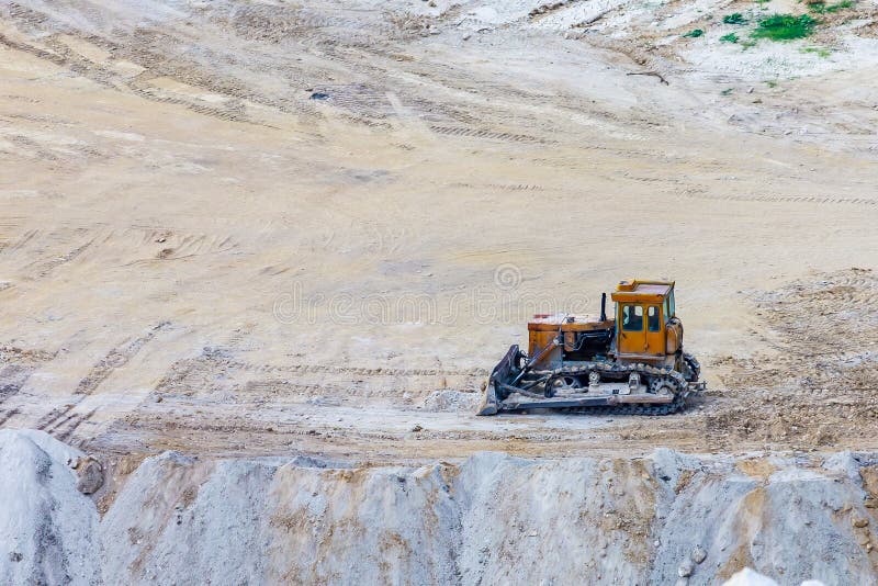The Operating Huge Quarry for the Extraction of Stone. Natural ...