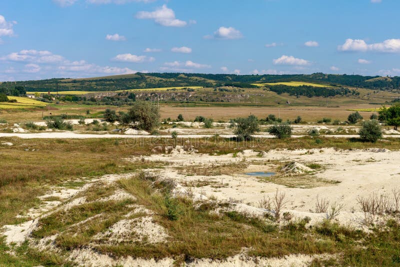 The Operating Huge Quarry for the Extraction of Stone. Natural ...