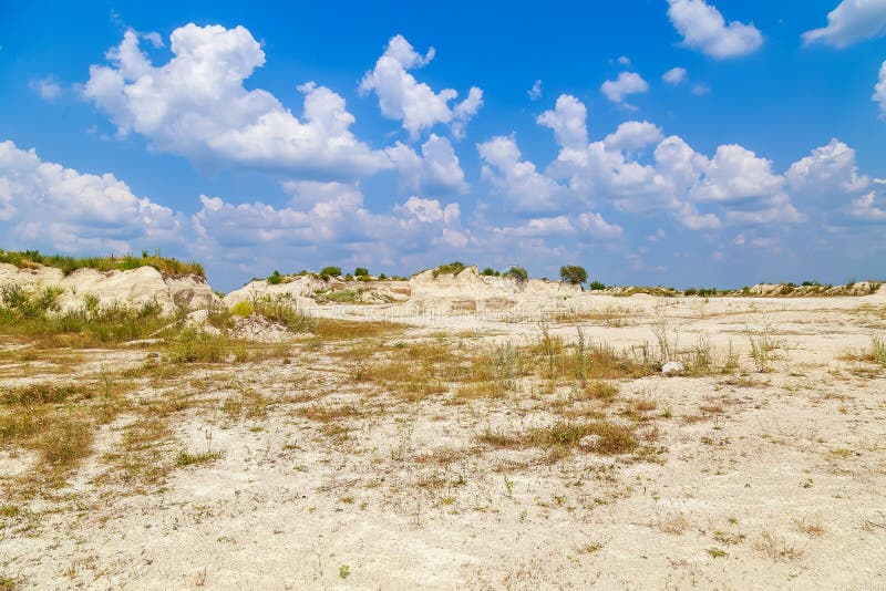 The Operating Huge Quarry for the Extraction of Stone. Natural ...