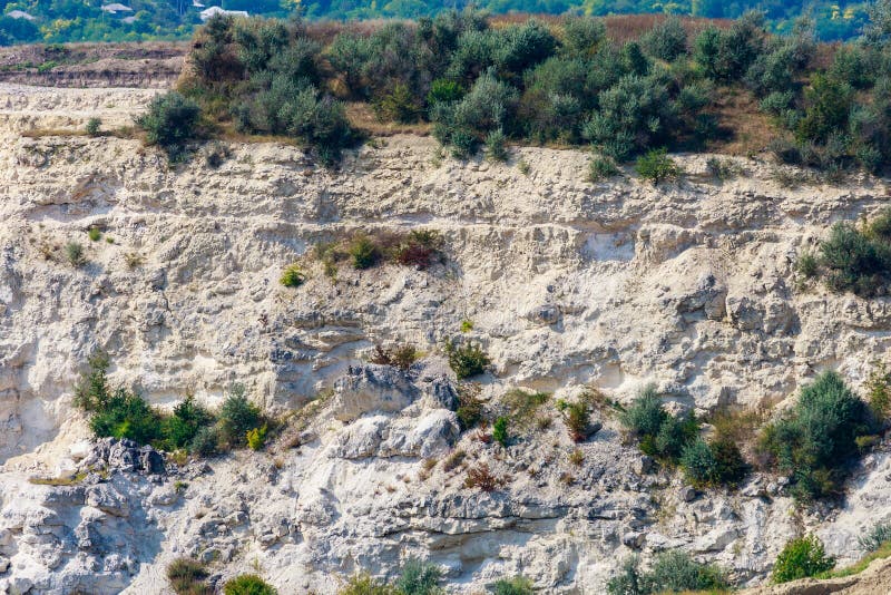 The Operating Huge Quarry for the Extraction of Stone. Natural ...