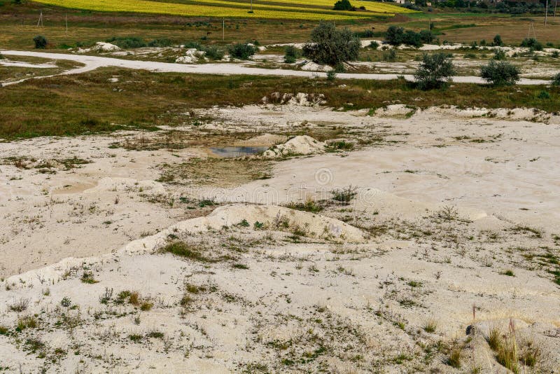 The Operating Huge Quarry for the Extraction of Stone. Natural ...