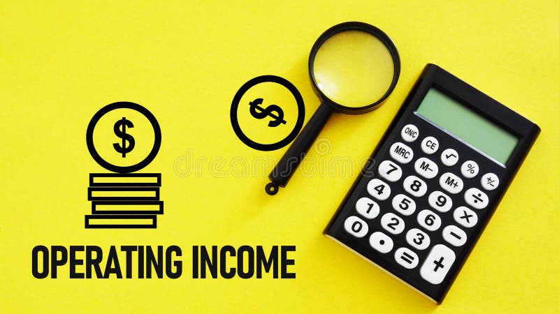 Operating Income is Shown Using the Text Stock Photo - Image of ...