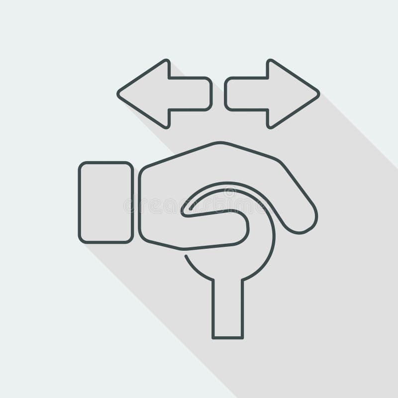 Operating lever icon stock vector. Illustration of minimal - 119155696