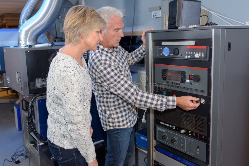Operating Machine in Basment Stock Photo - Image of unit, couple: 84998898