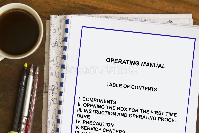 Instruction Manual stock image. Image of design, plan - 29700461