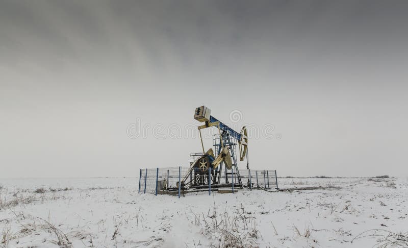 Operating oil and gas well stock photo. Image of engine - 37396660