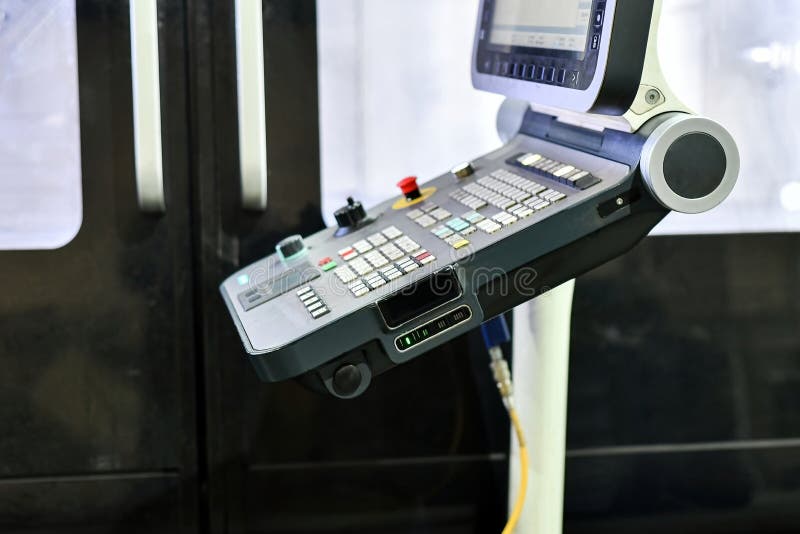 The Operating Panel of the Cnc Machine is Connected To the Machine and ...