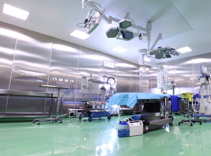Operating Room in Cardiac Surgery Stock Image - Image of indoors ...