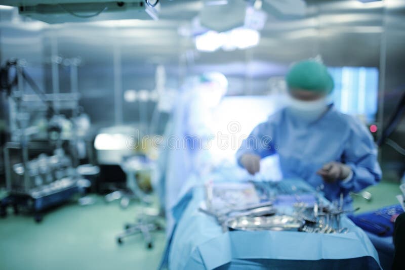 Operating Room. Blurred Medical Background Stock Image - Image of ...