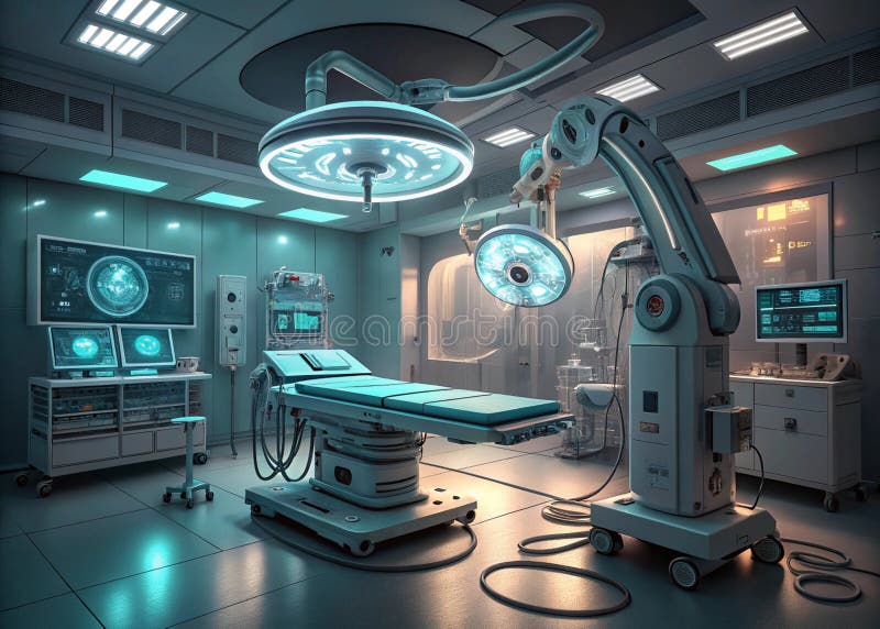 Operating Room in the Future, Futuristic Machines, Robots, the ...