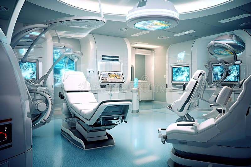 An Operating Room. Generative AI Stock Illustration - Illustration of ...