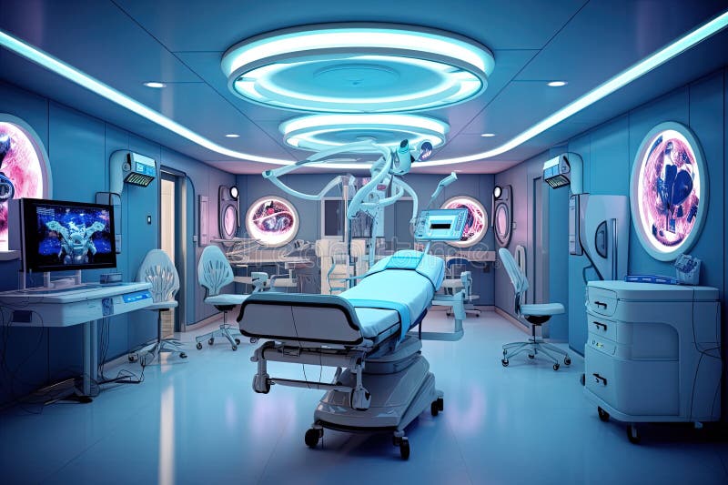 An Operating Room. Generative AI Stock Illustration - Illustration of ...