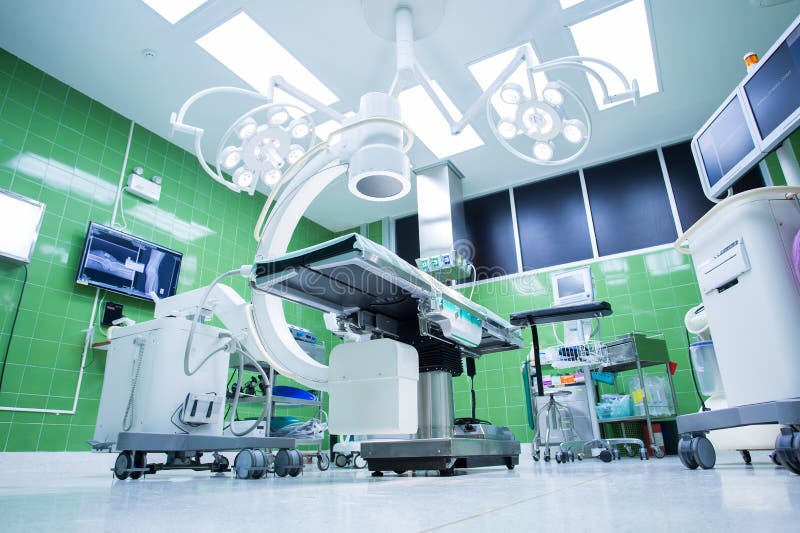 Operating Room with Modern Equipment. Stock Image - Image of plastic ...