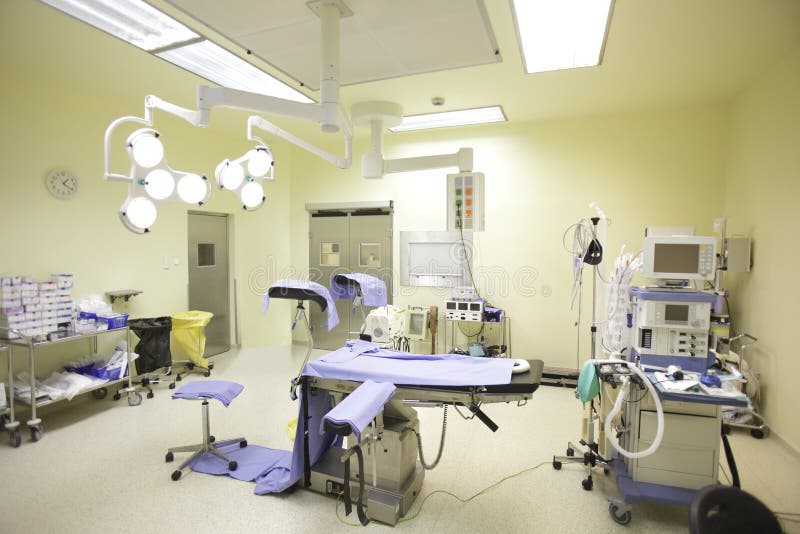 Operating Room with Modern Equipment Stock Image - Image of anesthesia ...