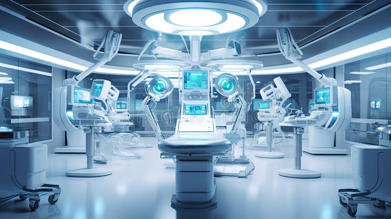 An Illustration of a Surgery Room in a Hospital Stock Illustration ...