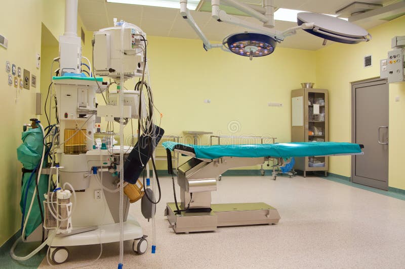 Anesthesiology Equipment - Operating Room in Hospi Stock Photo - Image ...