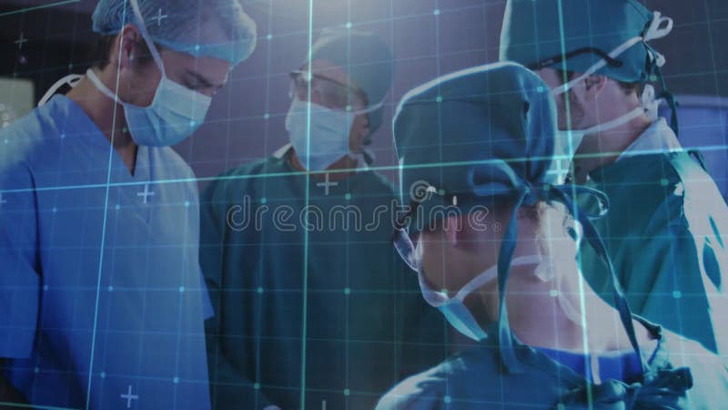 In Operating Room, Surgeons Using Animation with Digital Grid for ...