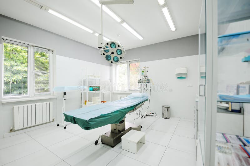 Operating Room in the Surgical Department of the Polyclinic Stock Image ...