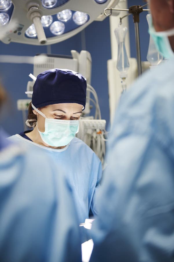Tired Surgeon during the Operation at Night Stock Image - Image of ...