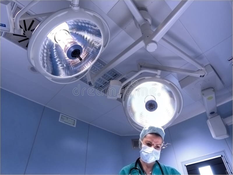 Operating Room View from Above Stock Image - Image of recovery, clinic ...