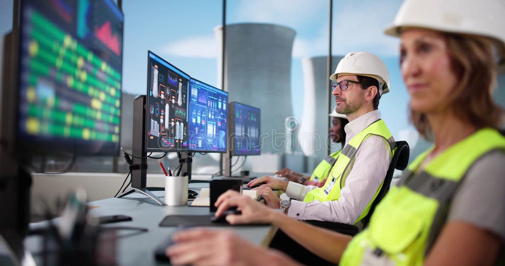Multiracial Team Using Scada Automation Software Stock Photos - Free ...