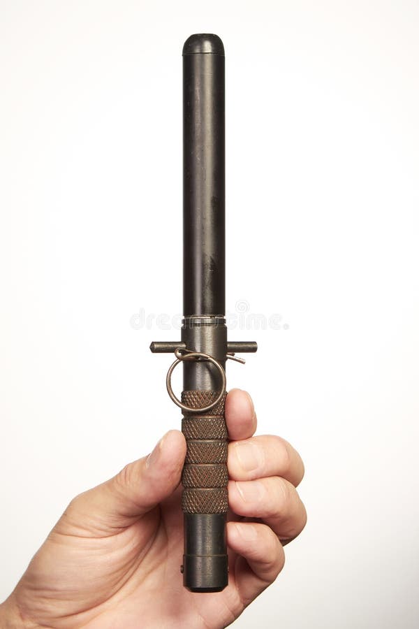 Details of Special Cold Weapon - Ballistic Knife in Hand Stock Photo ...
