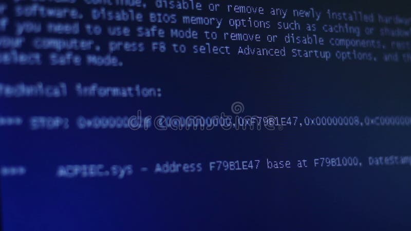 Operating System Crash stock video. Video of error, laptop - 47825531