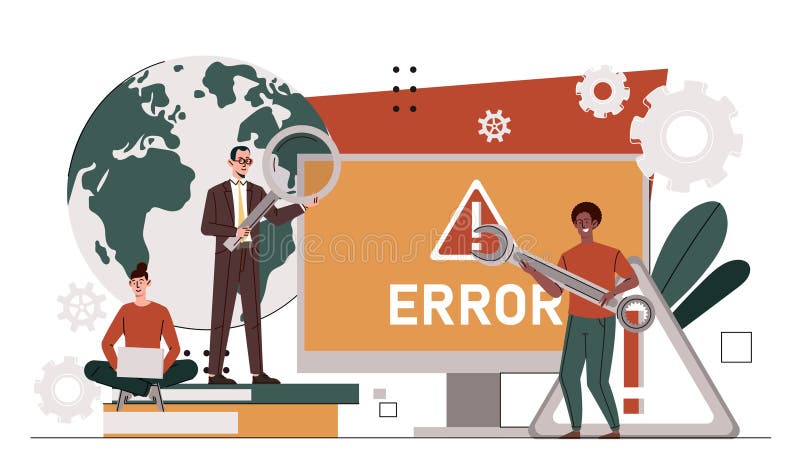 Operating System Error Vector Stock Vector - Illustration of mistake ...