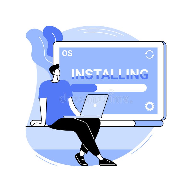 Operating System Isolated Cartoon Vector Illustrations. Stock Vector ...