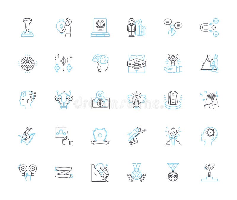 Operating System Linear Icons Set Windows Linux Macintosh Unix Android Ios Ubuntu Line