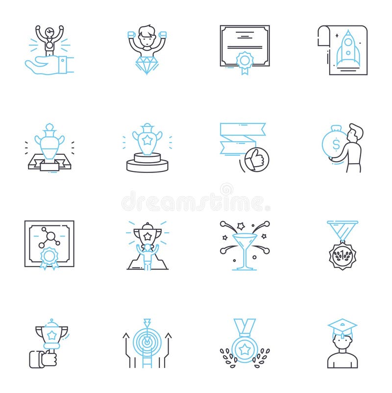 Operating System Linear Icons Set Windows Linux Macintosh Unix Android Ios Ubuntu Line