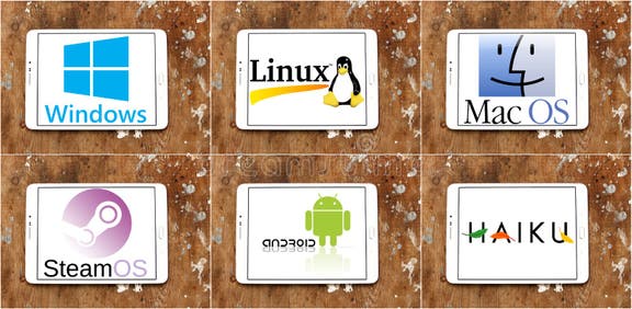 Operating System Logos Stock Illustrations – 50 Operating System Logos ...