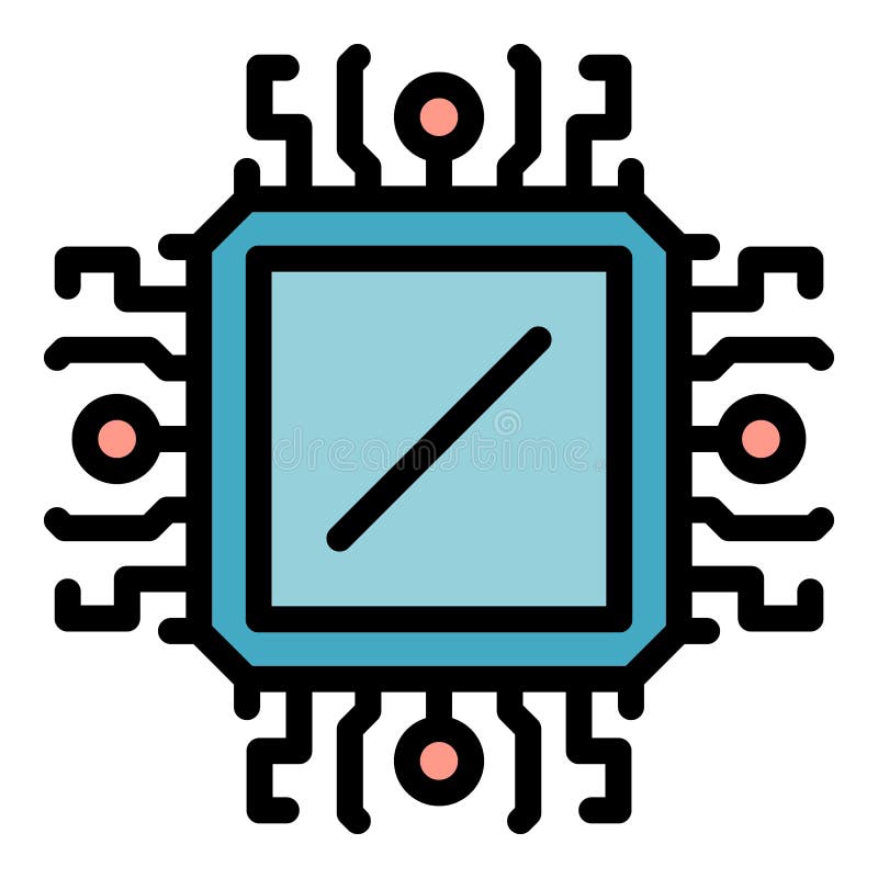 Operating System Modern Processor Icon Color Outline Vector Stock ... Operating System Modern Processor Icon Color Outline Vector Stock ...