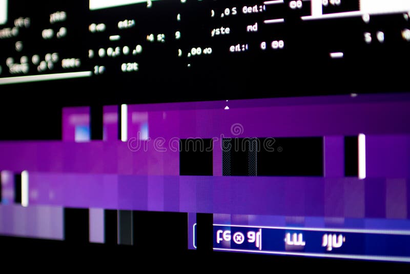 Operating System Stalled after a Memory Overload. Stock Photo - Image ...