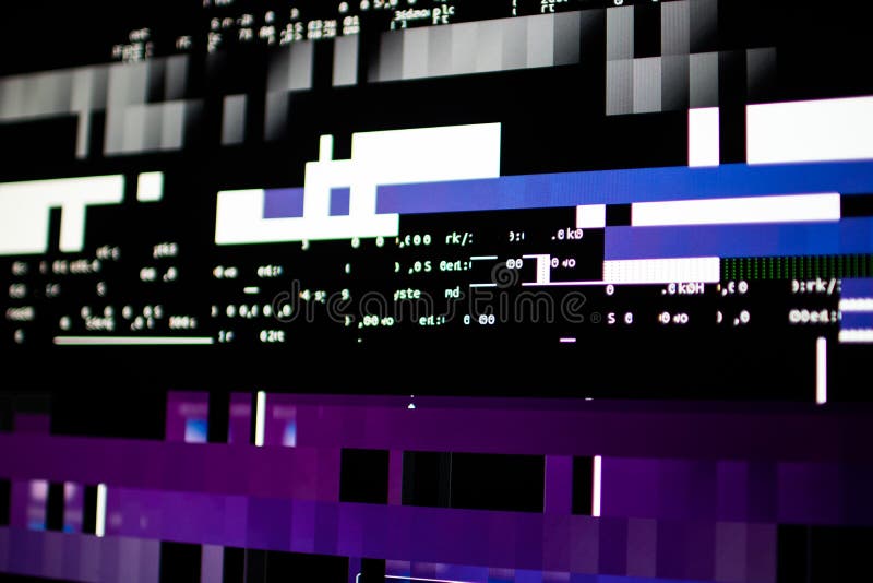 Operating System Stalled after a Memory Overload. Stock Photo - Image ...