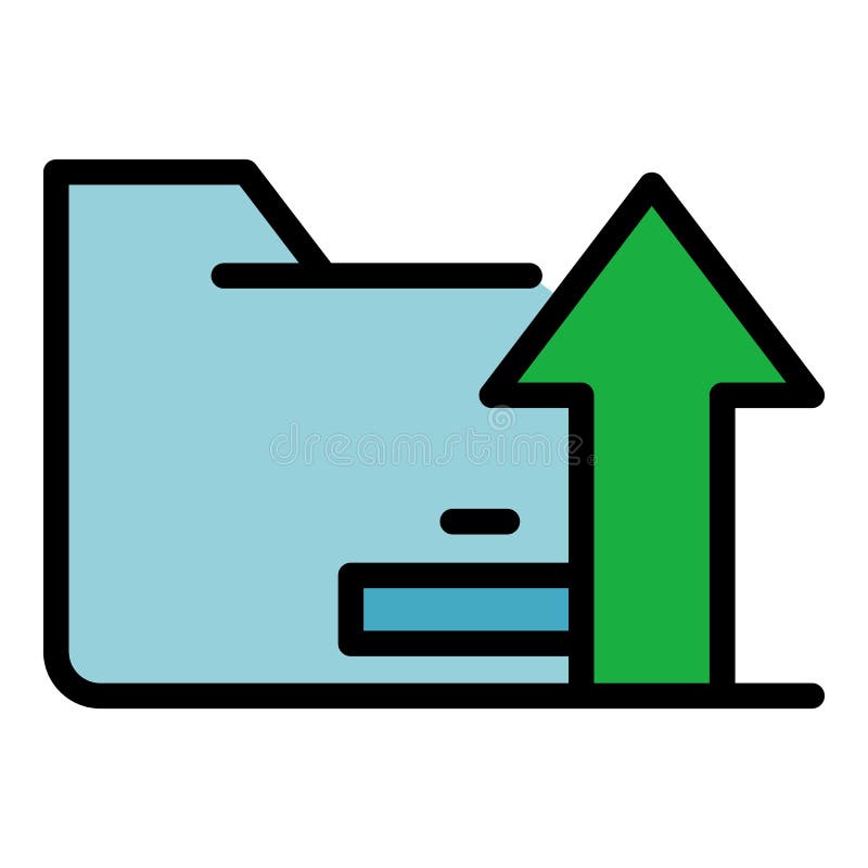 Operating System Upload Folder Icon Color Outline Vector Stock Vector ... Operating System Upload Folder Icon Color Outline Vector Stock Vector ...
