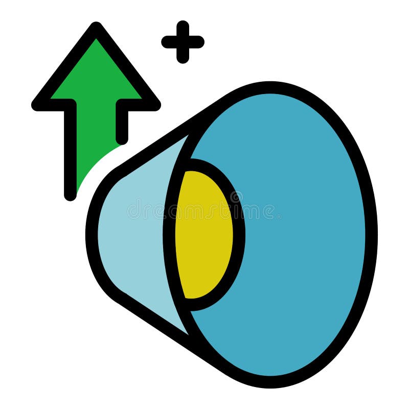 Operating System Volume Up Icon Color Outline Vector Stock Illustration ...