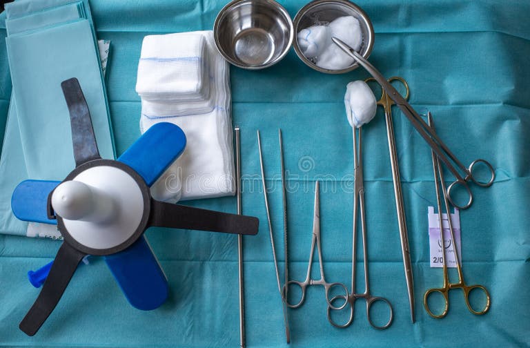 Operating Table is Prepared for a Proctological Operation Stock Image ...