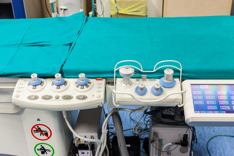 Operating table stock photo. Image of green, modern, comfort - 32336424