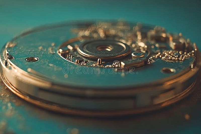 On the Operating Table, There is a Disassembled Hard Drive and Some ...