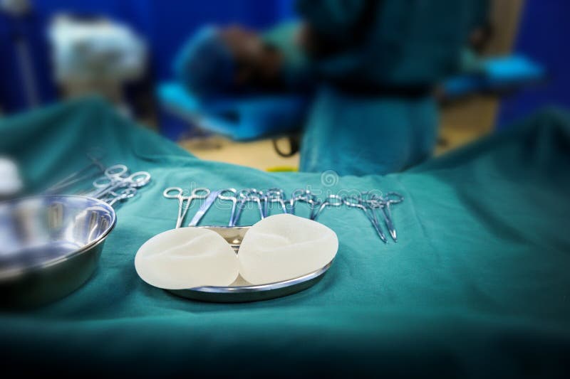 Operating Tools and Chest Implants Stock Image - Image of patient ...