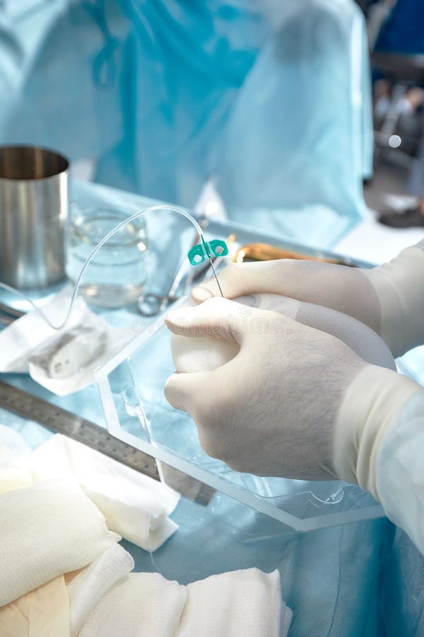 Operating Tools and Chest Implants in Surgery Room Stock Photo - Image ...