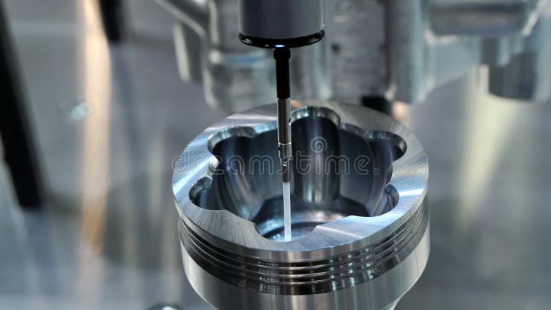 Coordinate Measuring Machine Measures Complex Parts. Stock Footage ...