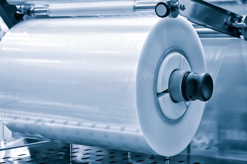 The Operation of Automatic Plastic Bag Production Machine with Lighting ...