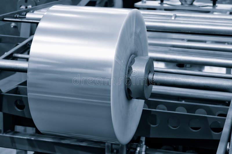 The Operation of Automatic Plastic Bag Production Machine with Lighting ...